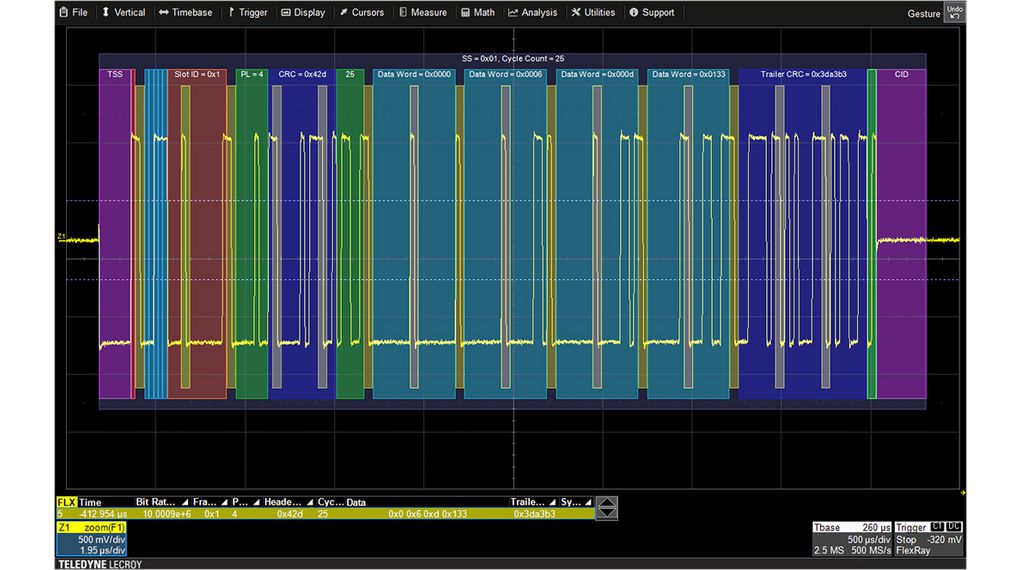 WS3K-FLEXRAYBUS TD | Teledyne LeCroy Option de déclenchement et de ...