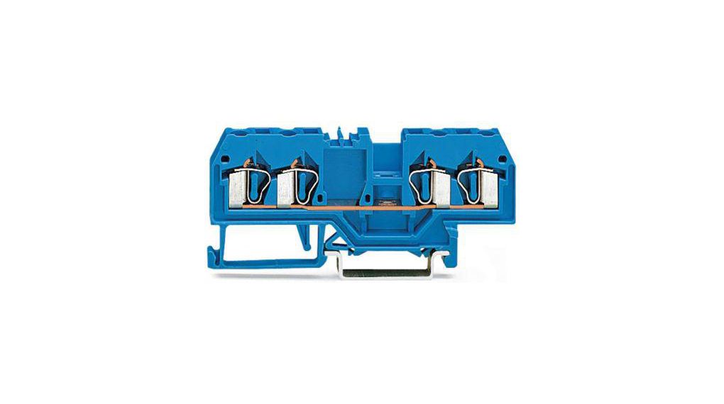 280-834 | Wago 280 Series Blue Feed Through Terminal Block, 2.5mm² ...