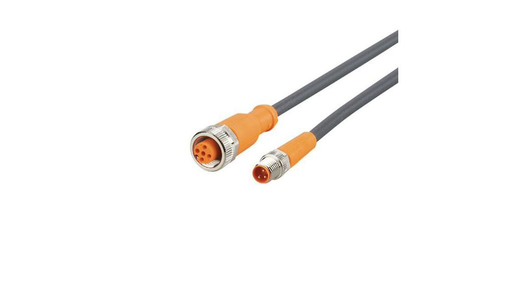 EVC416 | Ifm ifm electronic Male 3 way M8 to Female 3 way M12 ...