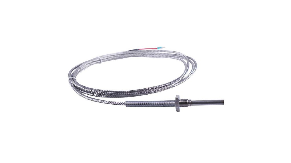 464849 | Jumo PT100 Temperature Probe, 6mm Dia, 37mm Long, 3 Wire, G 1/ ...