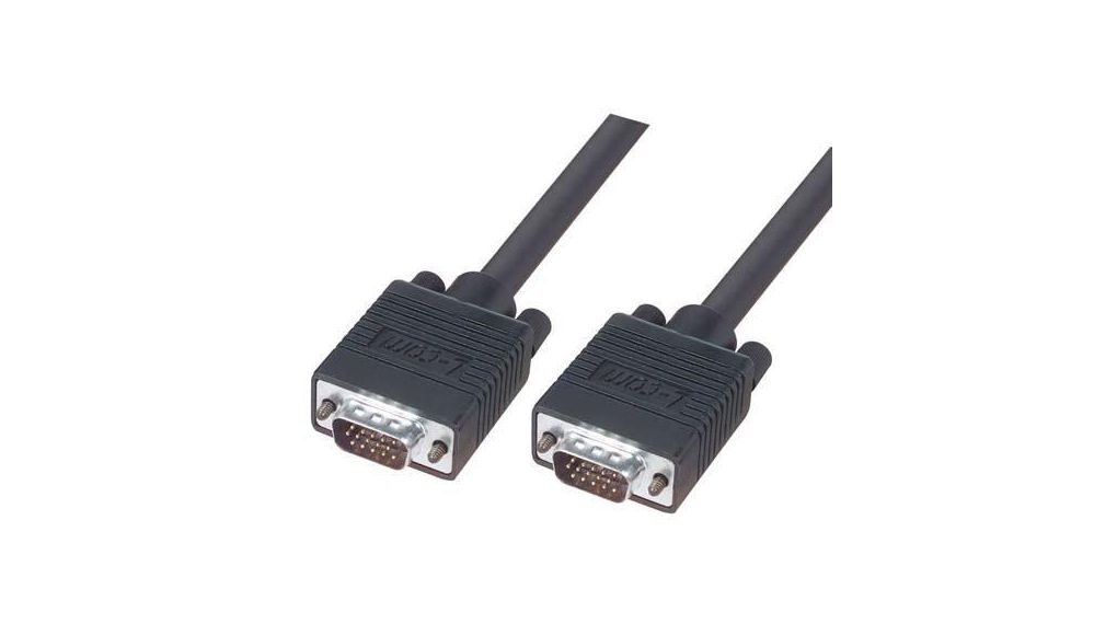 CGSVGAMM-3 | L-Com Male Male SVGA Cable Black | Distrelec Switzerland