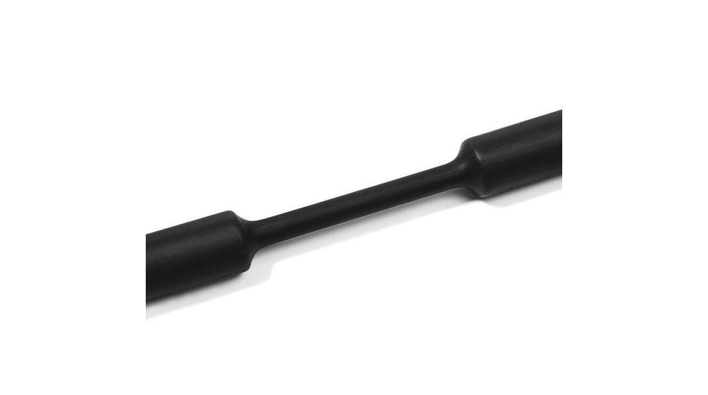 305-06400 | HellermannTyton Standard Heat-Shrink Tubing, Black 6.4 mm ...