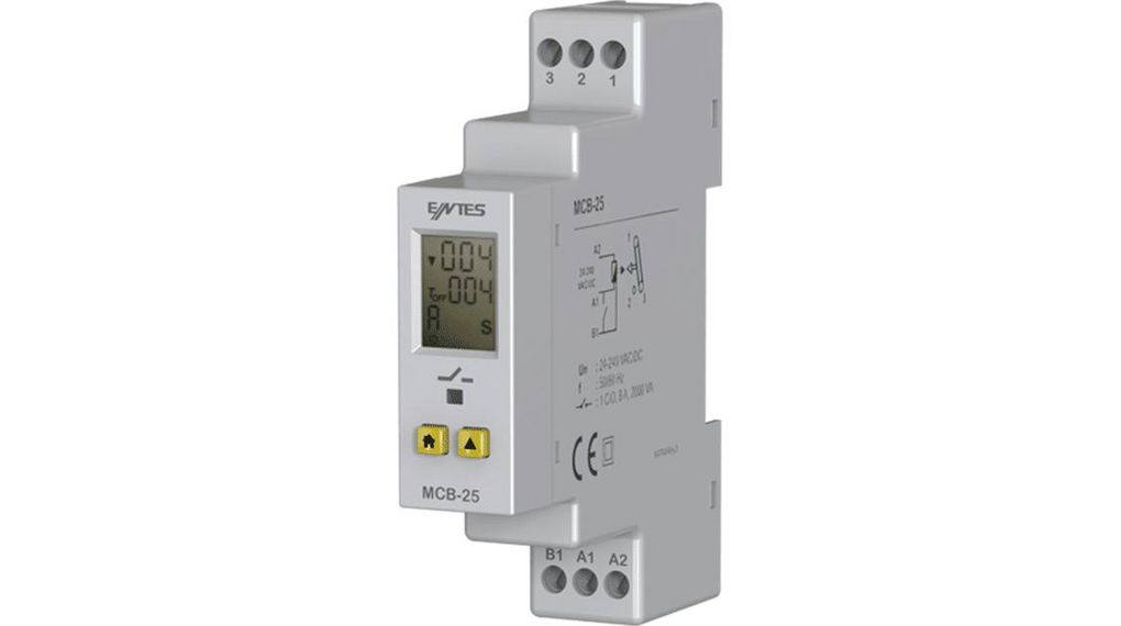 MCB-25 | ENTES Elektronik Miniature Circuit Breaker Series DIN Rail ...