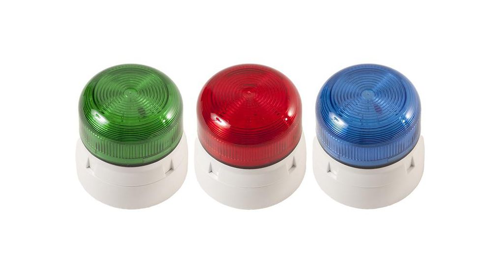 QBS-0318 | Klaxon QSB Series Blue Static, Flashing Signal Beacons110 V ...