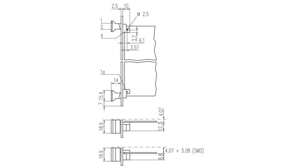 20817-330 | nVent Schroff Extractor Handle, Type 1, Top, Black ...