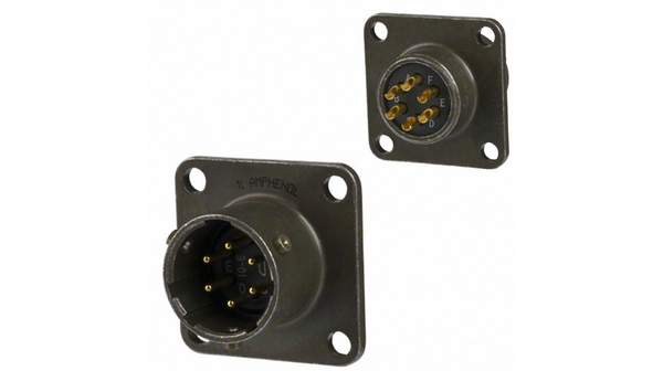 MS3112E-10-6P | Amphenol Industrial Gerätestecker mit Flansch, MIL-DTL ...