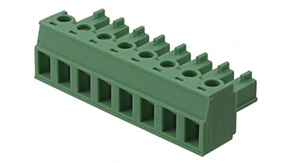 1836134 | Phoenix Contact Pluggable Terminal Block, Straight, 8A, 320V ...