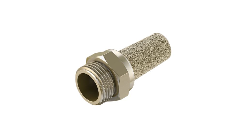 AMTE-M-LH-G38 | Festo Silencer, Long, G3/8, Male Thread, Brass ...