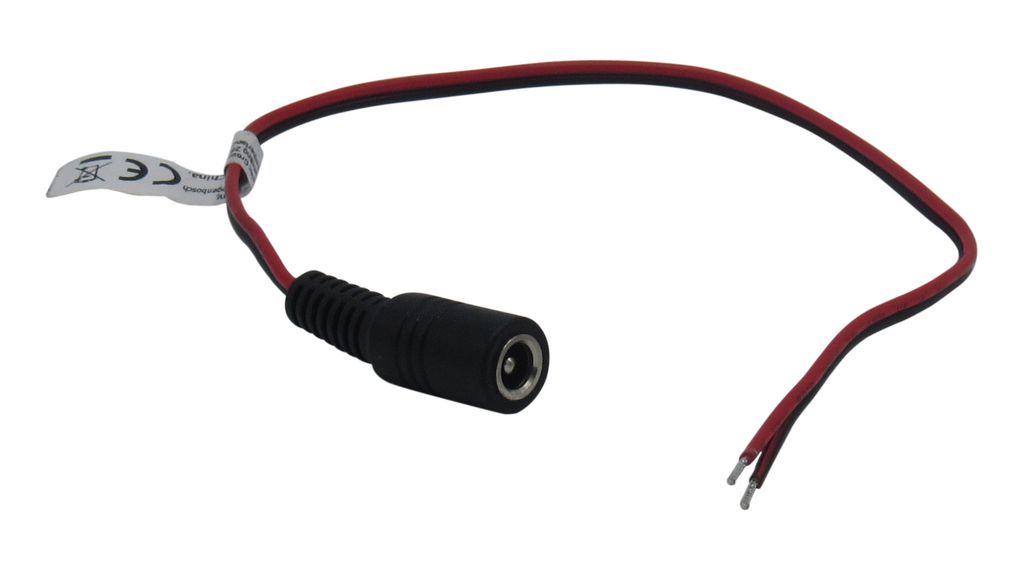 RND 205-01271 | RND DC Connection Cable, 2.1x5.5x9.5mm Socket - Bare ...