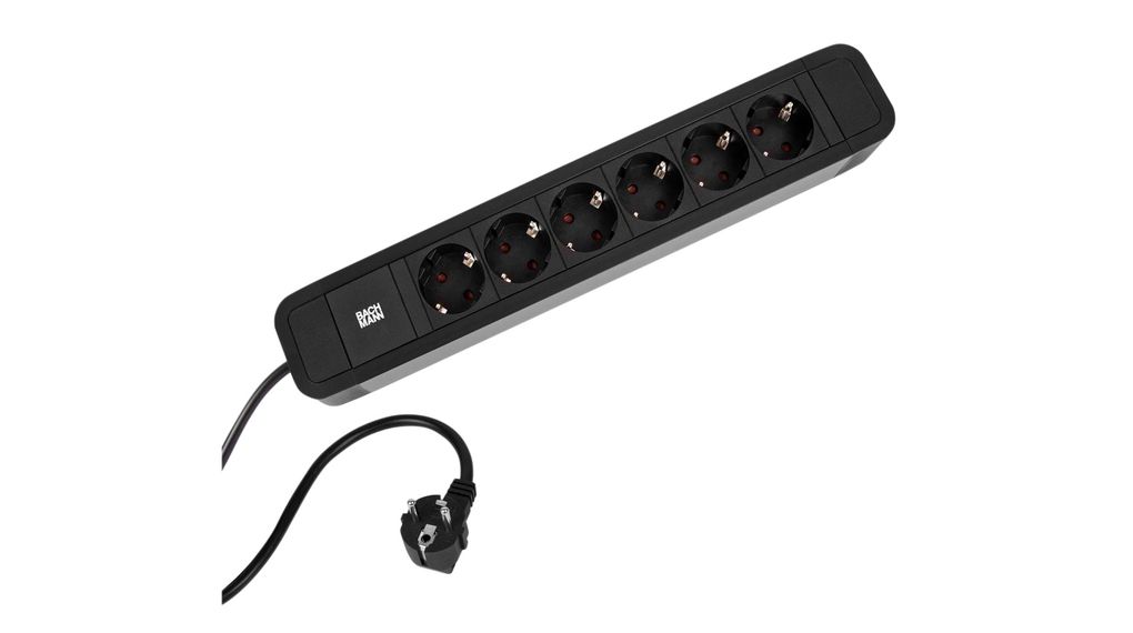 350.000 | Bachmann Outlet Strip PRIMO2 6x DE Type F (CEE 7/3) Socket ...