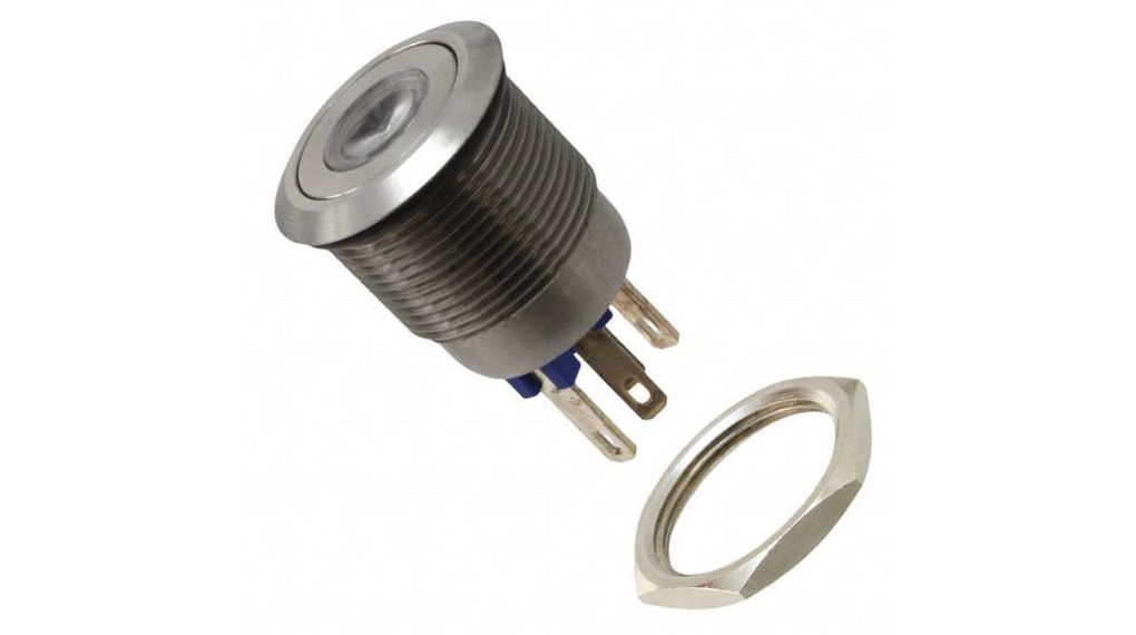 MPI001/28/BL | Bulgin Limited Pushbutton Switch, SPST, Momentary ...