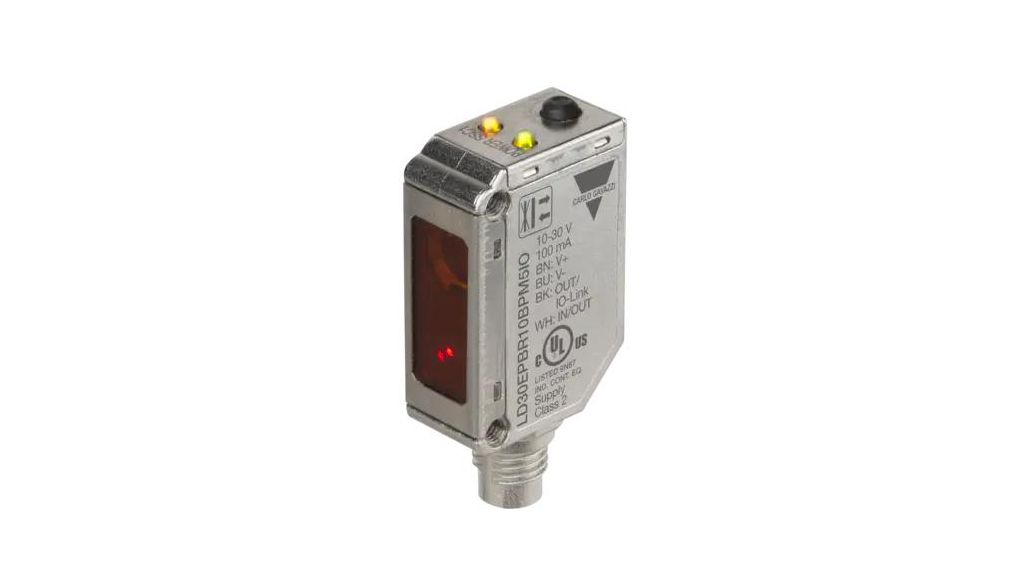 LD30EPBR30BPM5IO | Carlo Gavazzi Photoelectric Laser Sensor with IO-Link Stainless Steel NPN ...