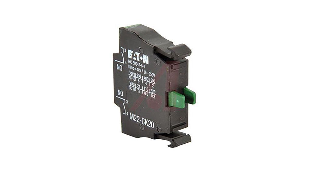 107898 M22-CK20 | Eaton Möller Eaton RMQ Titan Series Contact Block for Use with NZM1, 220 V dc ...