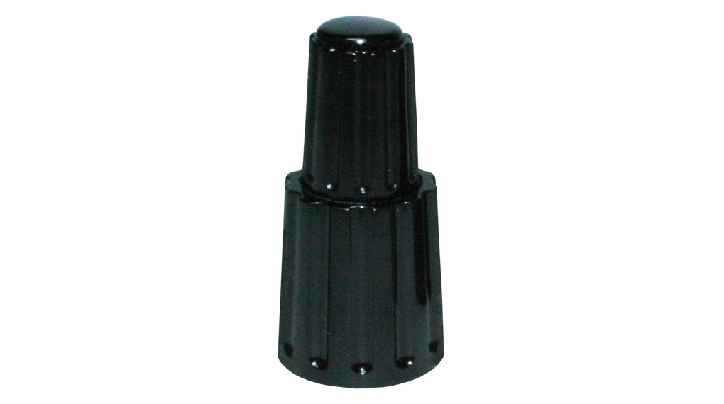 020-2125 | Elma Electronic Classic Collet Knob 10mm Black Plastic Without Indication Line ...