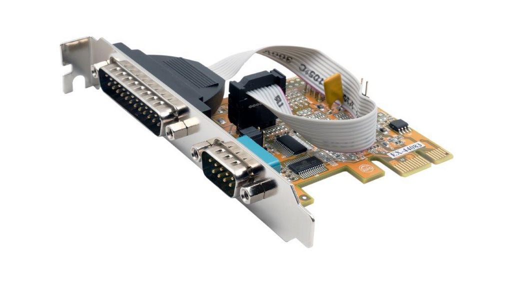 EX-44083 | Exsys Interface Card, RS232, DB9 Male / DB25 Male, PCIe ...