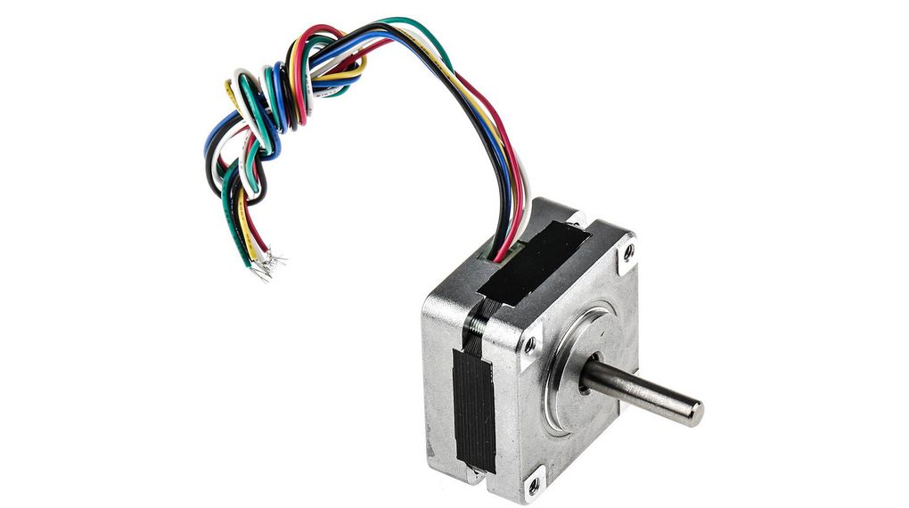 1805276 | RS PRO Hybrid Stepper Motor, 6.5 V, 1.8°, 39.2 x 39.2mm Frame ...