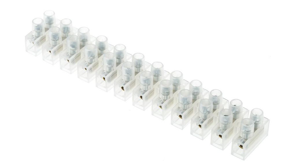 7638116 | RS PRO Non-Fused Terminal Block, 12-Way, 5 → 32A, 10 AWG Wire ...