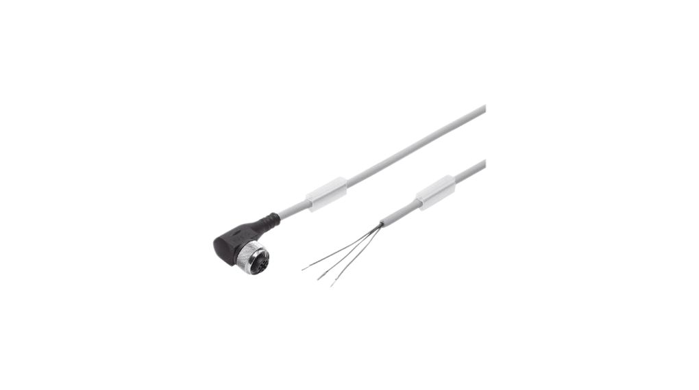 NEBU-M12W5-K-5-LE3 | Festo Open End Connecting Cable, 5-Pin A-Coded ...