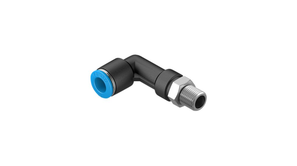 QSLL-1/8-8 | Festo L-Fitting, Long, Compressed Air, Brass, 63.2mm, R1/8 ...