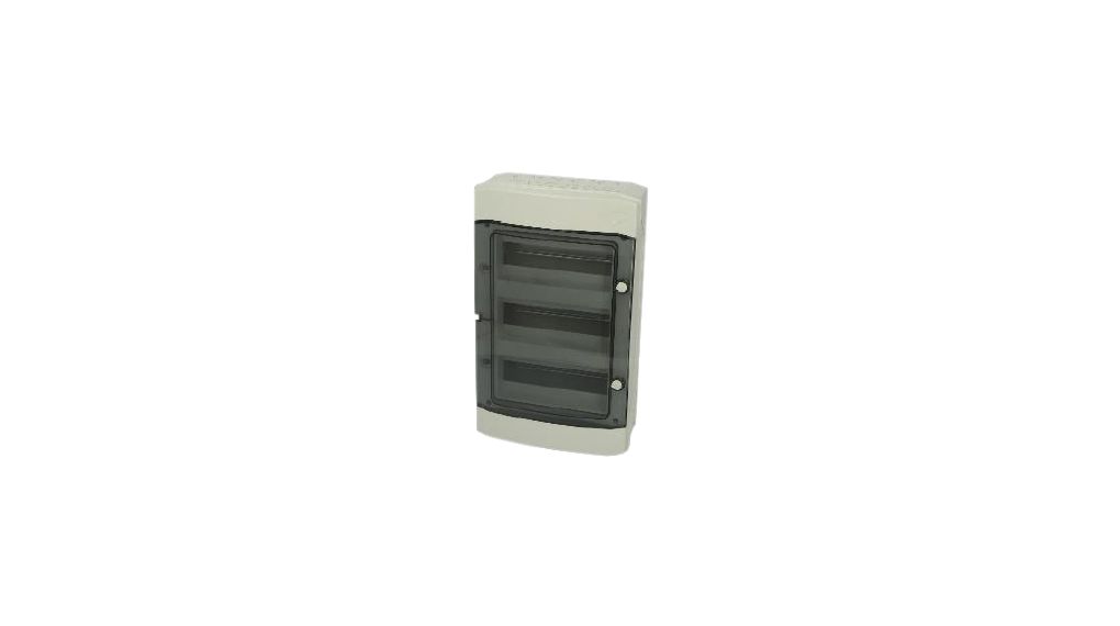 MCE65 36M | Fibox Enclosure 319x144x535mm Light Grey / Transparent Polycarbonate IP65 ...