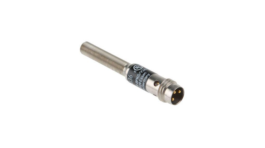 IY5036 | Ifm Inductive Barrel-Style Proximity Sensor, M5 x 0.5, 0.8 mm ...