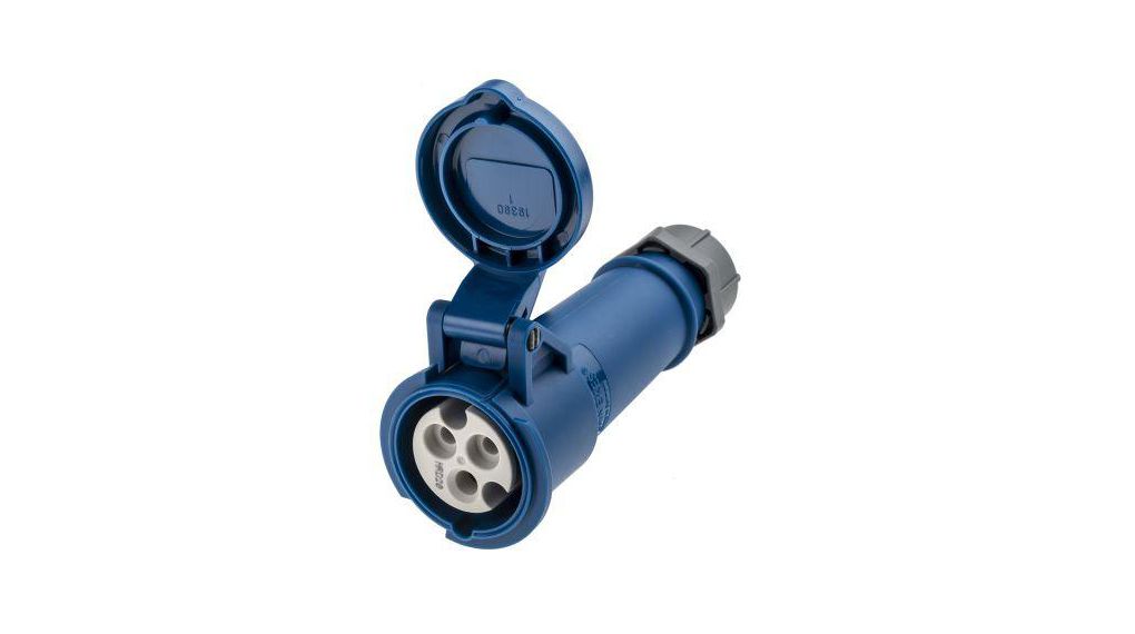 510 | Mennekes AM-TOP IP44 Blue Cable Mount 3P Industrial Power Socket ...