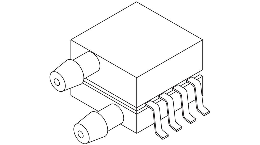 MP3V5004DP | NXP Pressure Sensor, 0 ... 3.9 kPa, Differential, Analogue ...