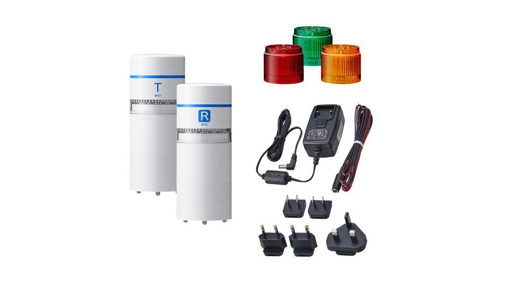 WIO-B1S-001 | Patlite Wireless Control Receiver and Transmitter Kit Red ...