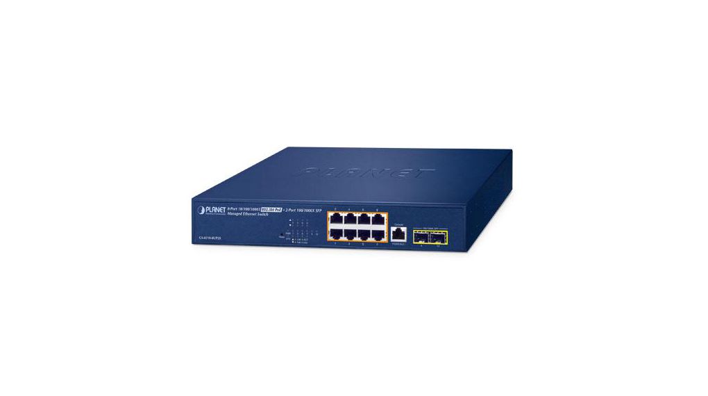 GS-4210-8UP2S | Planet PoE Switch, Layer 2 Managed, 1Gbps, 180W, RJ45 ...