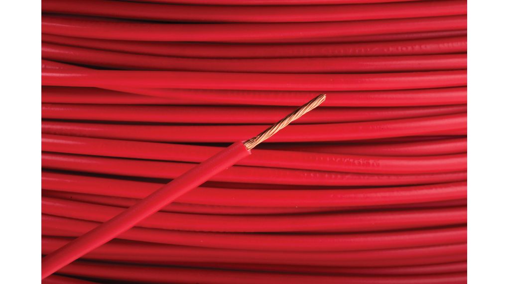 361759 | RS PRO Litze PVC 1mm² Kupfer, weichgeglüht Rot H05V-K 100m ...