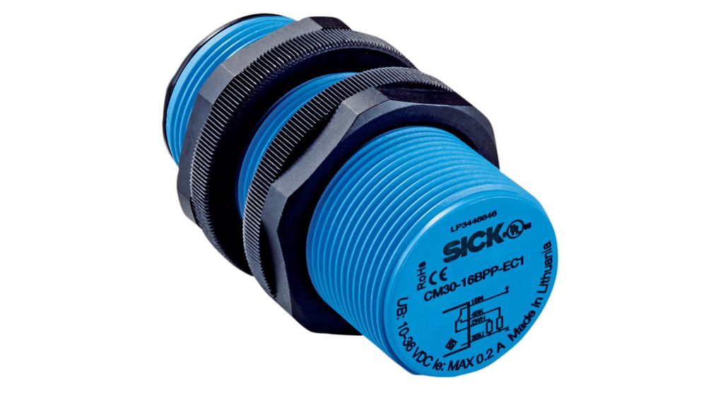 CM30-16BPP-EC1 | Sick Capacitieve sensor 16mm 200mA 50Hz 36V IP67 ...