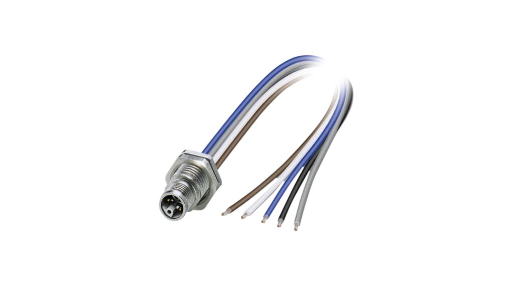 1425629 | Phoenix Contact Circular Connector, M12, Plug, Straight ...