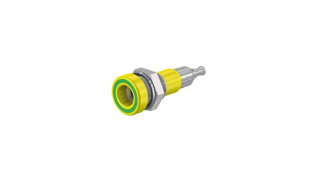 64.3042-20 | Stäubli Electrical Connectors Banana Socket Green / Yellow ...