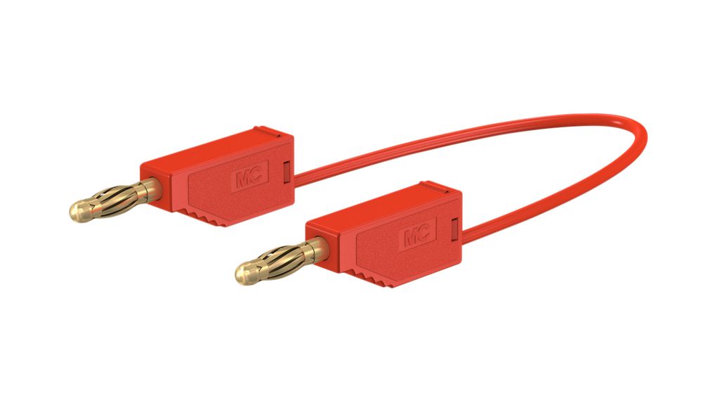 28.0073-02522 | Stäubli Electrical Connectors Test Lead, Red, Zinc ...