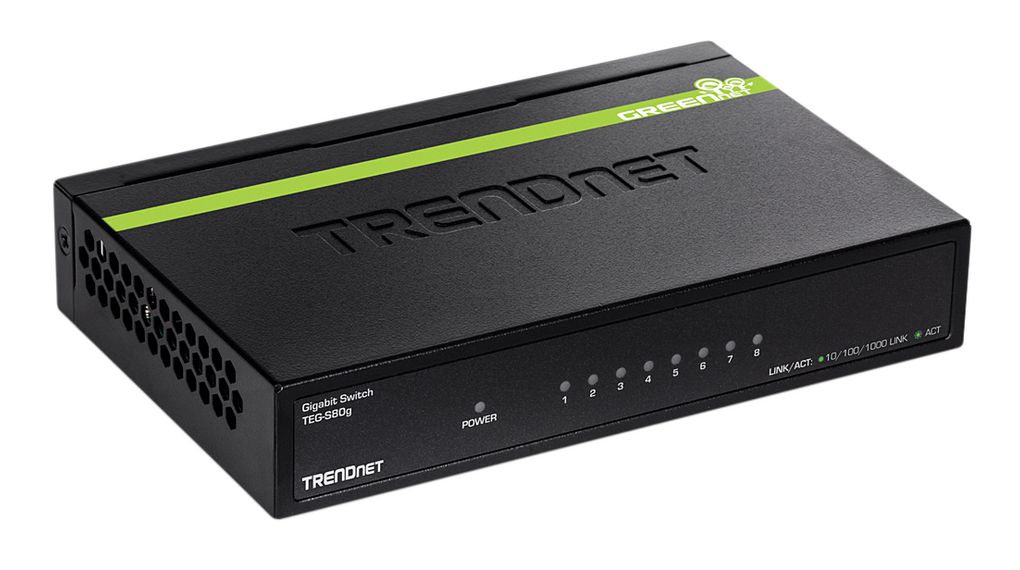 TEG-S80g | Trendnet Ethernet-switch, RJ45-portar 8, 1Gbps, Ohanterat ...