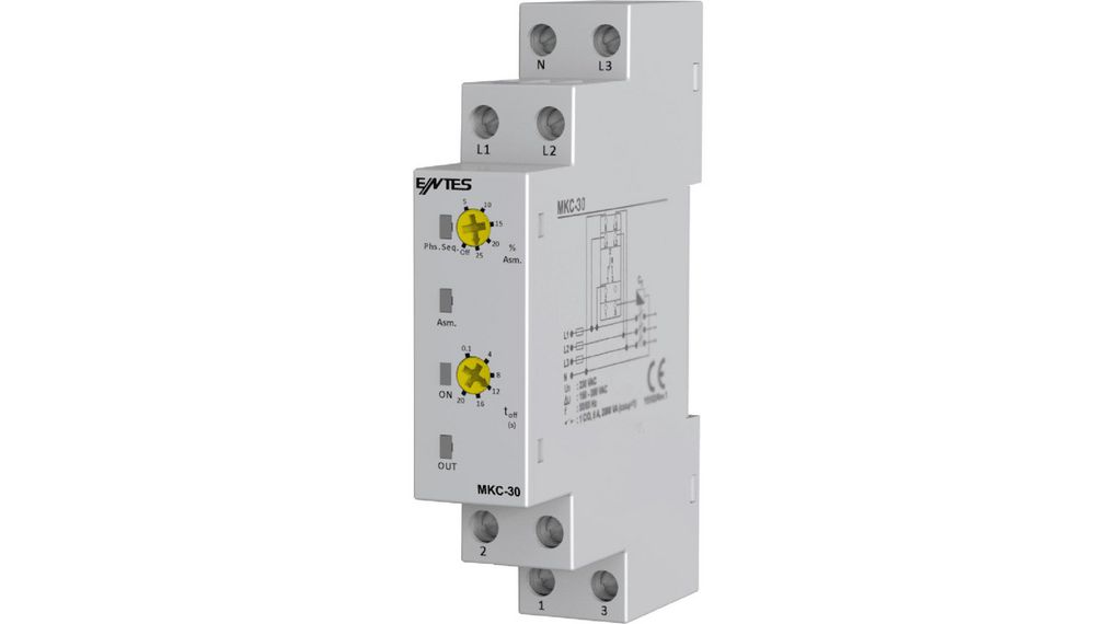 MKC-30 | ENTES Elektronik ENTES Phase/Voltage Monitoring Relays, 3 ...