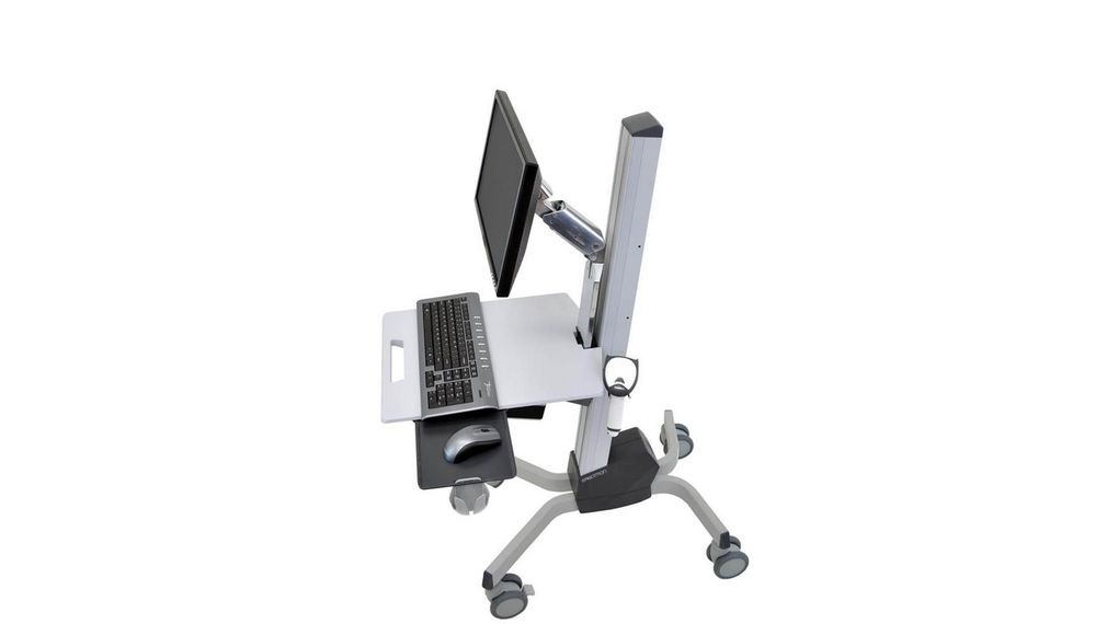 24-206-214 | Ergotron Single LCD Monitor Mount Mobile Workstation ...