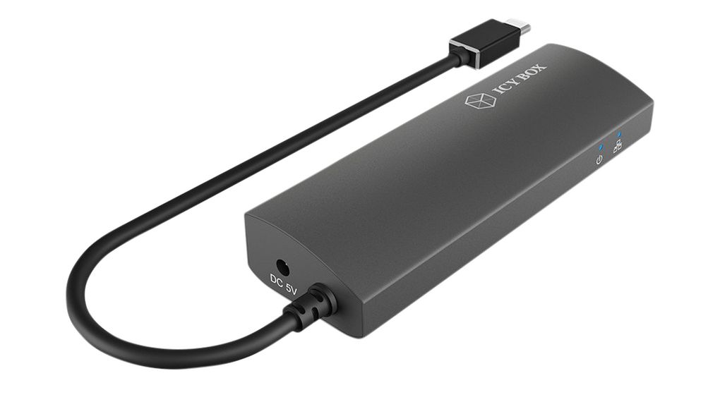 IB-HUB1406-C | ICY BOX USB-Hub, USB-C-Stecker, 3.0, USB Ports 3, USB-A ...