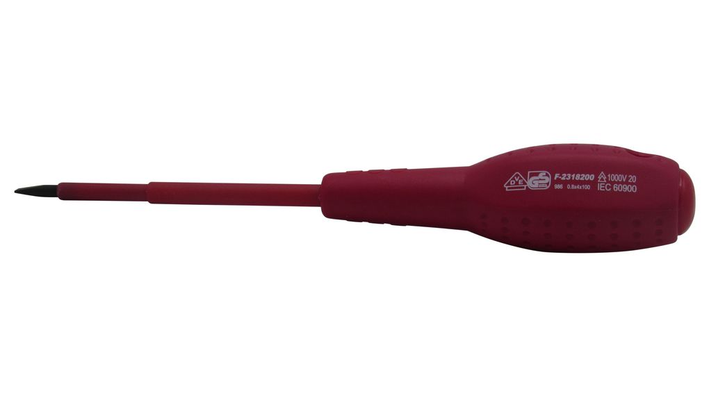 RND 550-00391 | RND Lab VDE-spårskruvmejsel, 1kV-godkänd, Ergonomiskt 4 x 100mm | Elfa Distrelec ...
