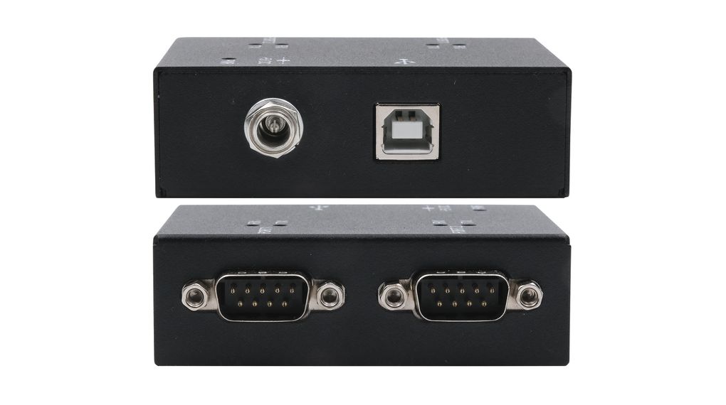 EX-13072HM | Exsys USB seriell omvandlare, RS-232, 2 DB9, hane | Elfa ...