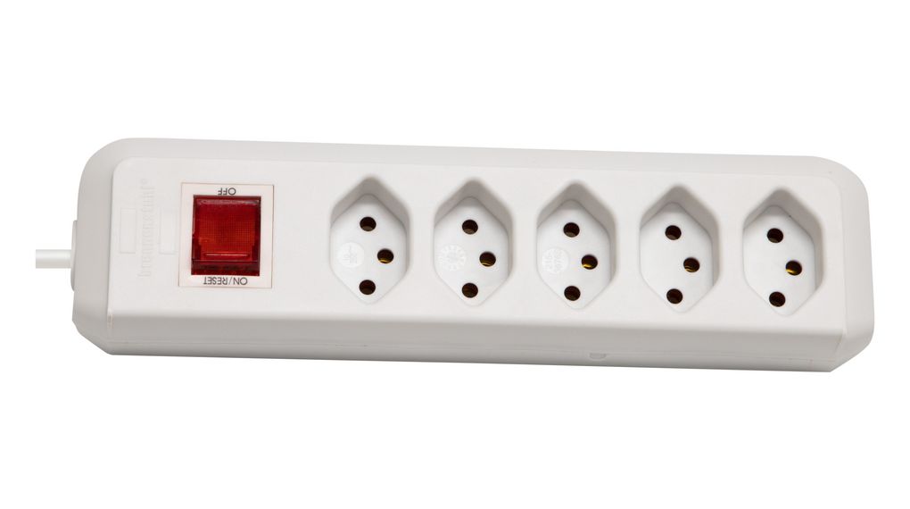 1158022 | Brennenstuhl Steckerleiste Eco-Line 5x Schweizer Steckdose ...