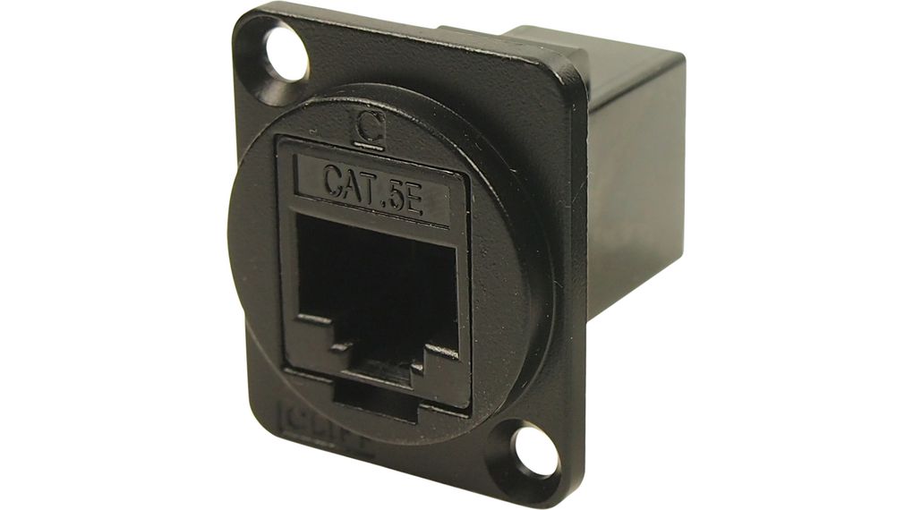 CP30220MB | Cliff RJ45 Panel Mount Adapter, XLR Housing RJ45 Socket ...