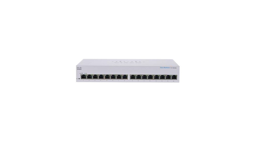 CBS110-16T-EU | Cisco Ethernet Switch, RJ45 Ports 16, 1Gbps, Unmanaged ...