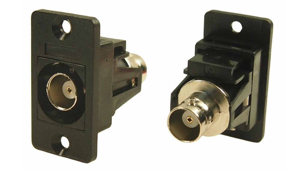 CP30637 | Cliff Connecteur RF traversant 50Ohm, plastique noir, CSK ...