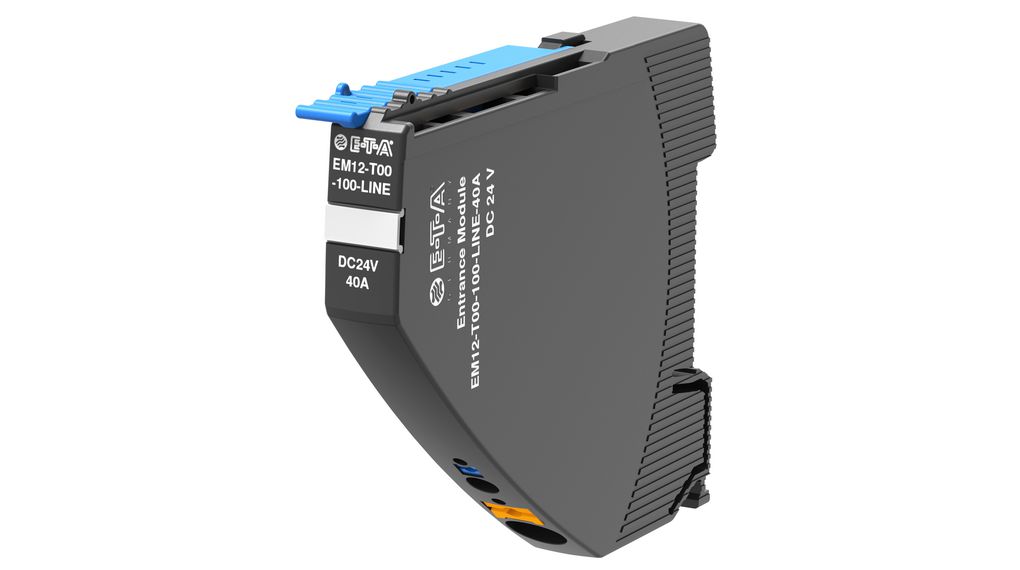 EM12-T00-100-LINE-40A | E-T-A Supply Module Centre / Right, LINE, 40A ...