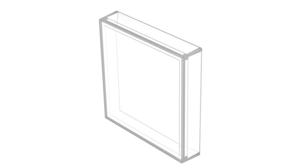 704.702.7 | EAO Switch Lens Square Transparent Plastic EAO 04 Series ...