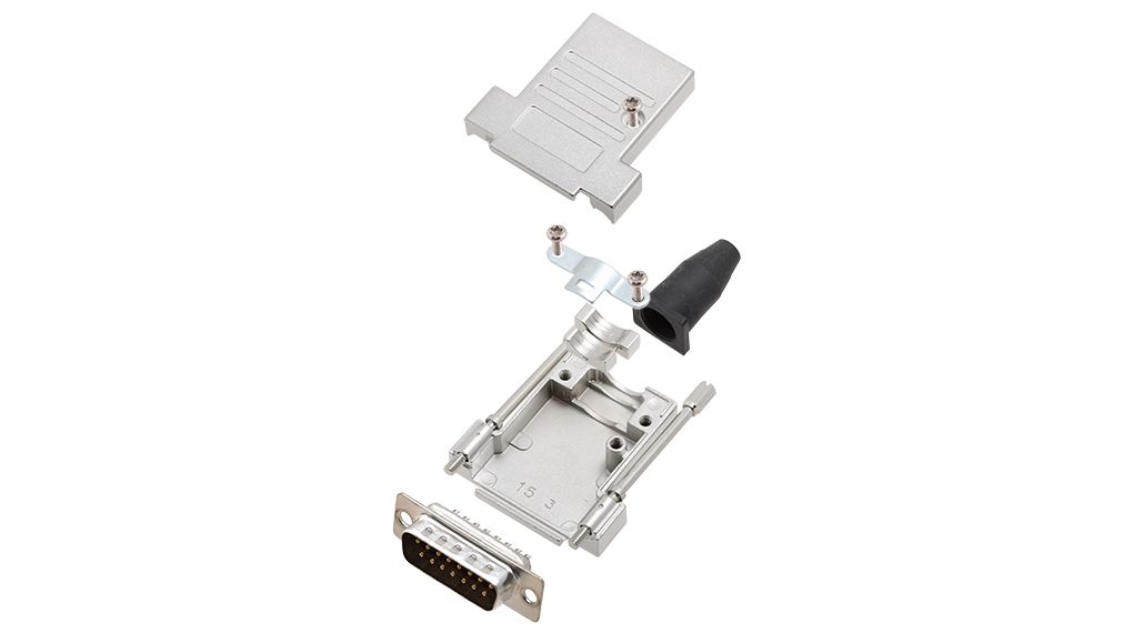 6355-0040-02 | Encitech Connectors DA-15 D-Sub Connector Kit, DA-15 ...