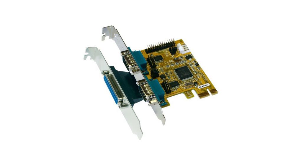 EX-44140-2 | Exsys Interface Card, RS232, DB9 Male / DB25 Female, PCIe ...