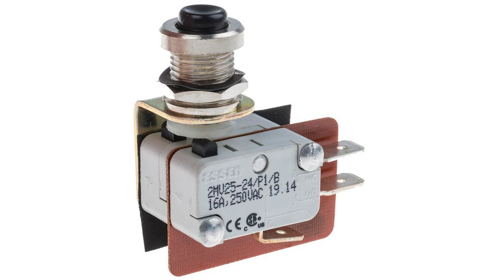 8046247 | RS PRO Button Micro Switch, Quick Connect Terminal, 16 A ...