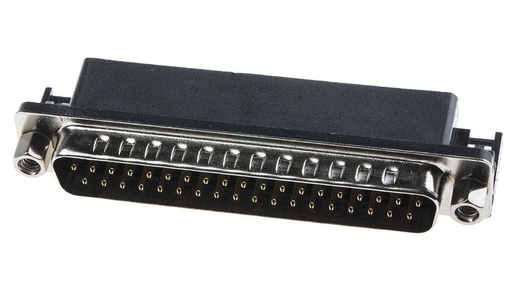 8117137 | RS PRO 37 Way Right Angle Through Hole D-sub Connector Plug ...